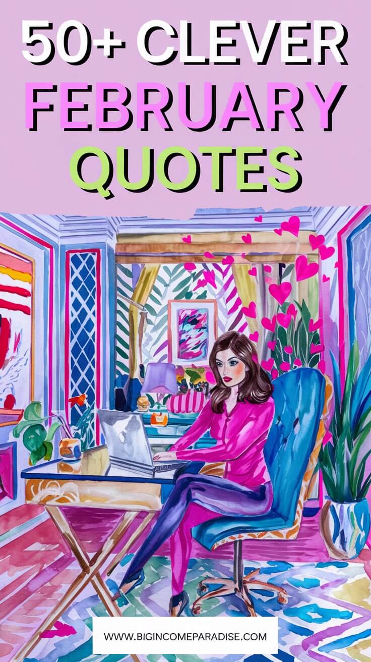 50+ Clever February Quotes To Celebrate The Month | Big Income Paradise