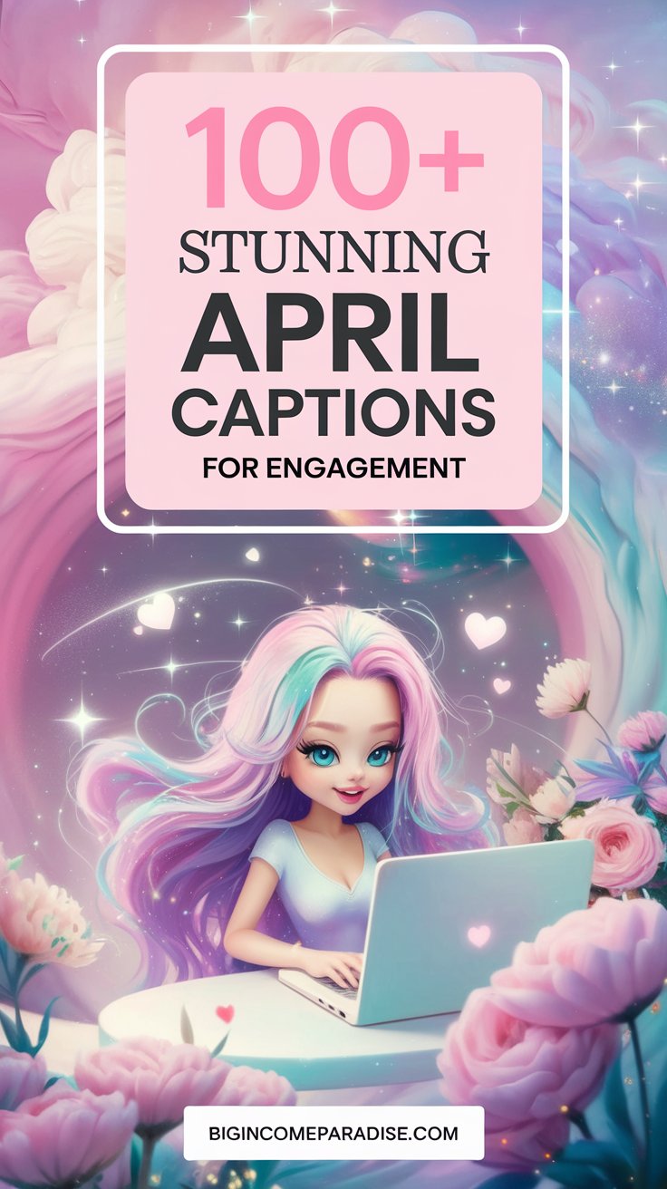100+ Stunning April Captions To Boost Your Engagement