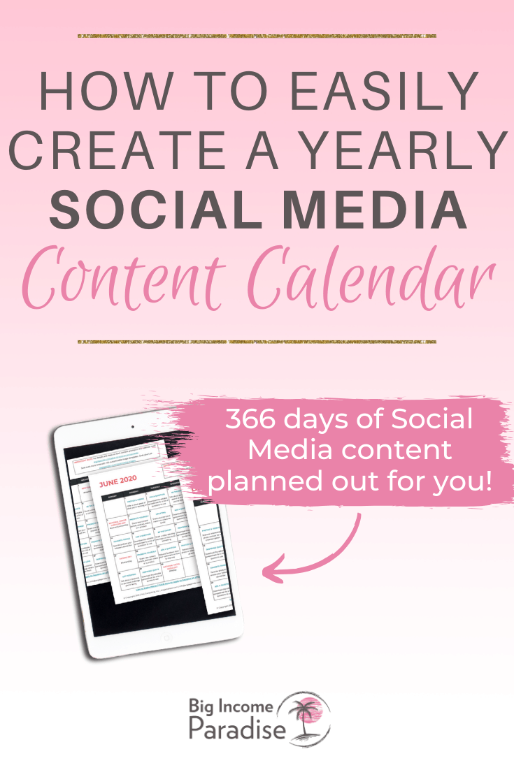 How To Easily Create Your Yearly Social Media Content Calendar