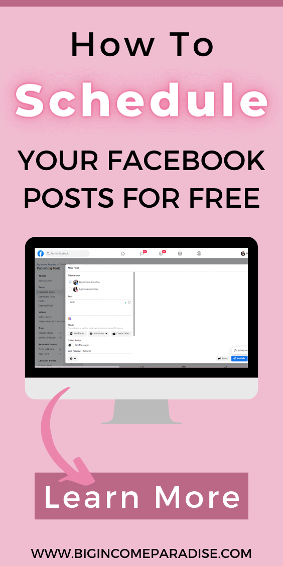 How To Schedule Your Facebook Posts For Free (Explained!)