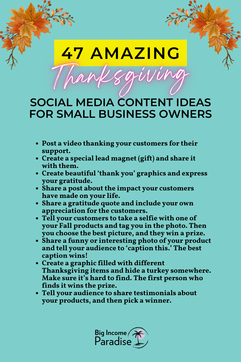 47 Thanksgiving Social Media Content Ideas For Businesses