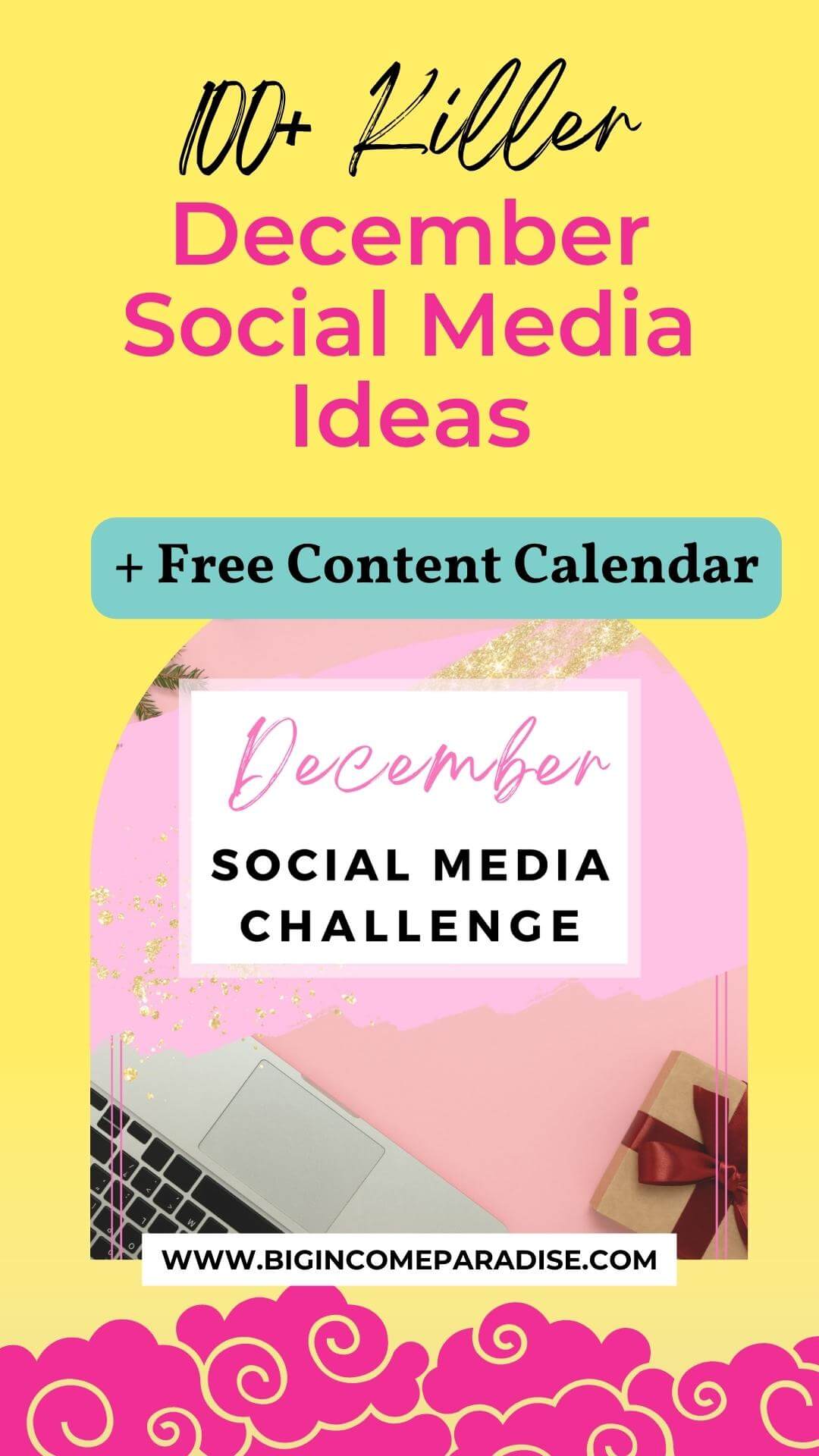 100 December Social Media Ideas Free Content Calendar