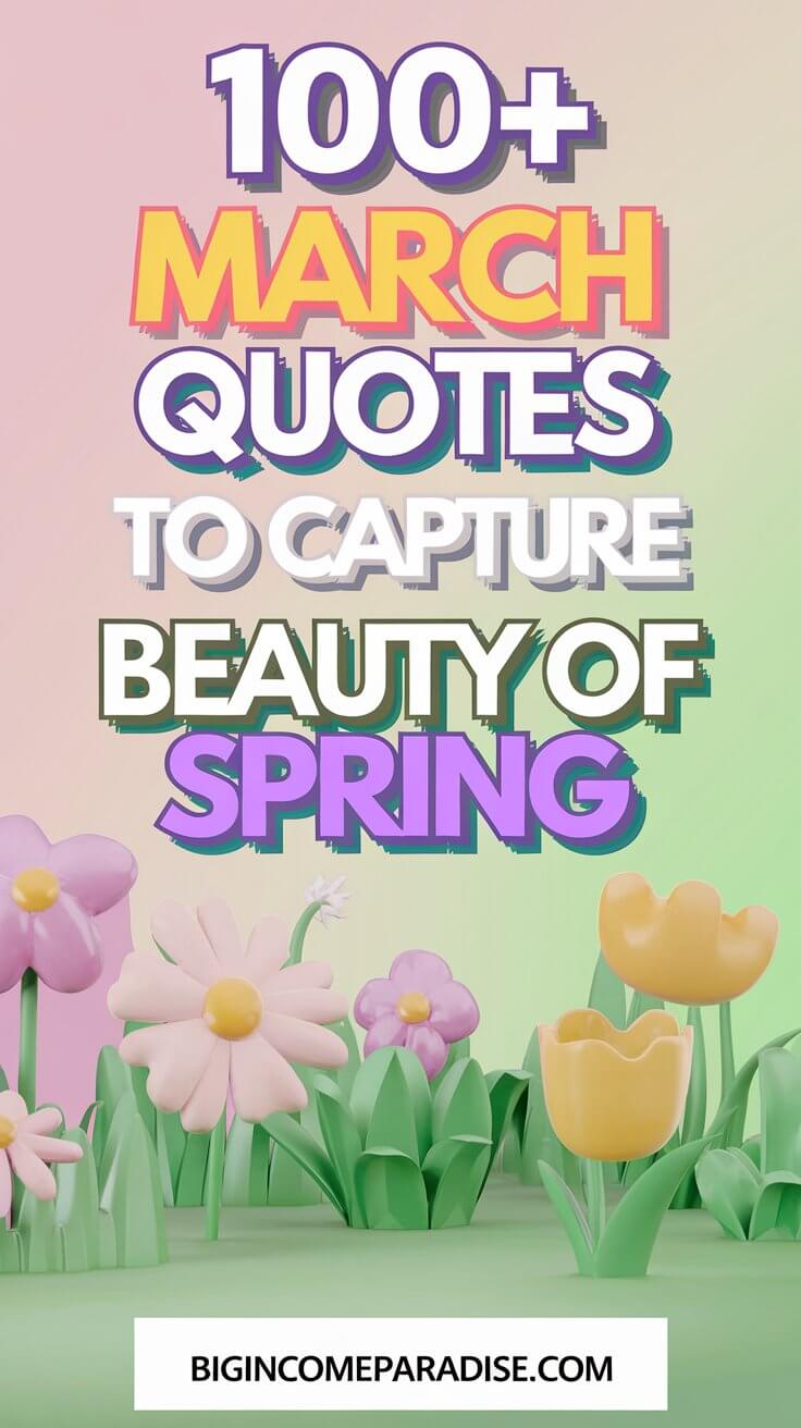 100+ March Quotes To Capture The Beauty Of Spring