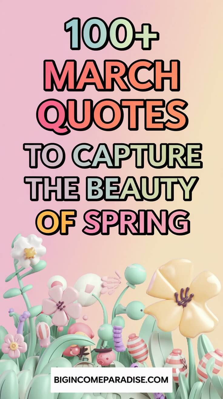100+ March Quotes To Capture The Beauty Of Spring