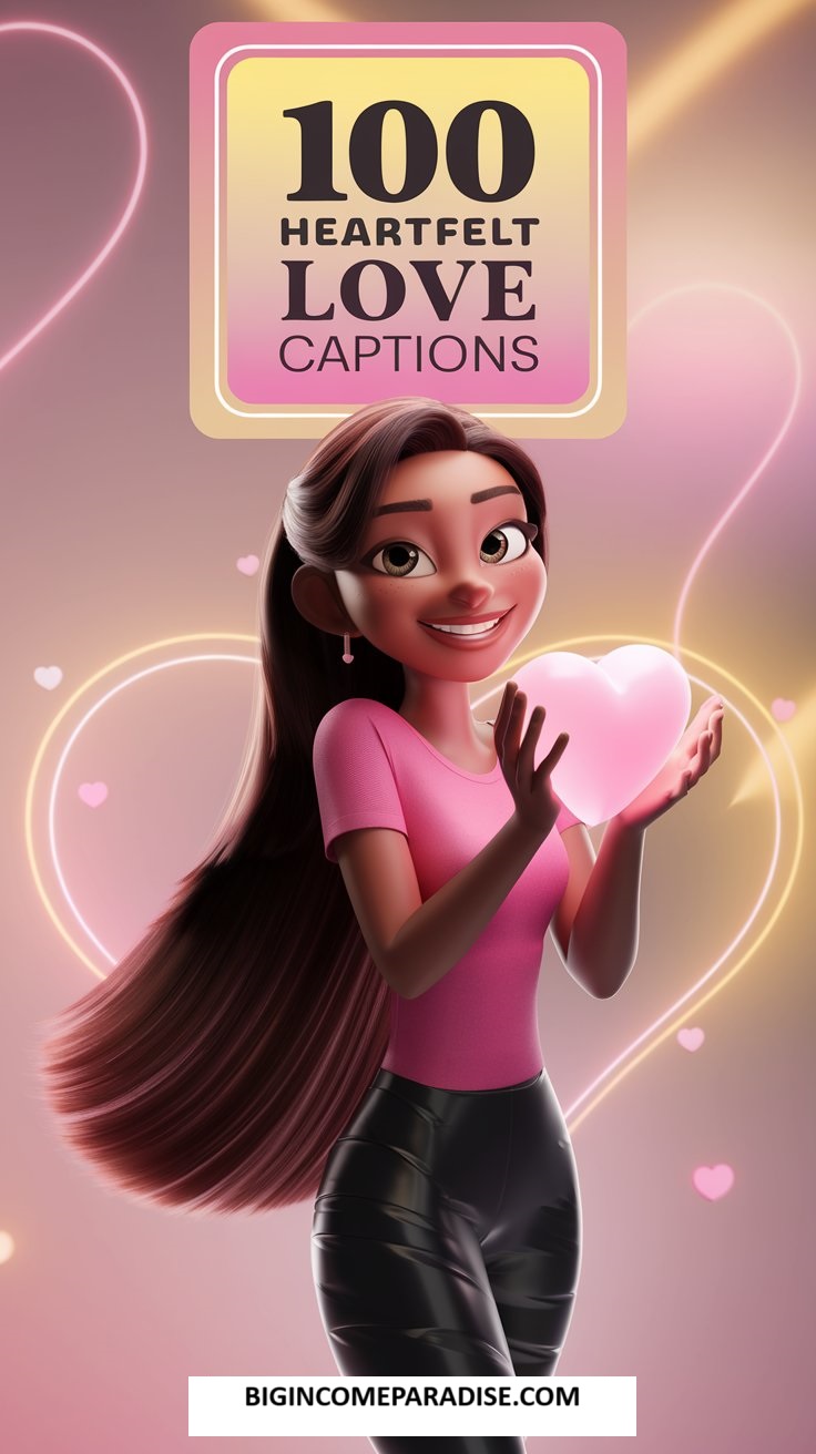 100 Heartfelt Love Captions To Make Your Followers Hit “Like” Instantly