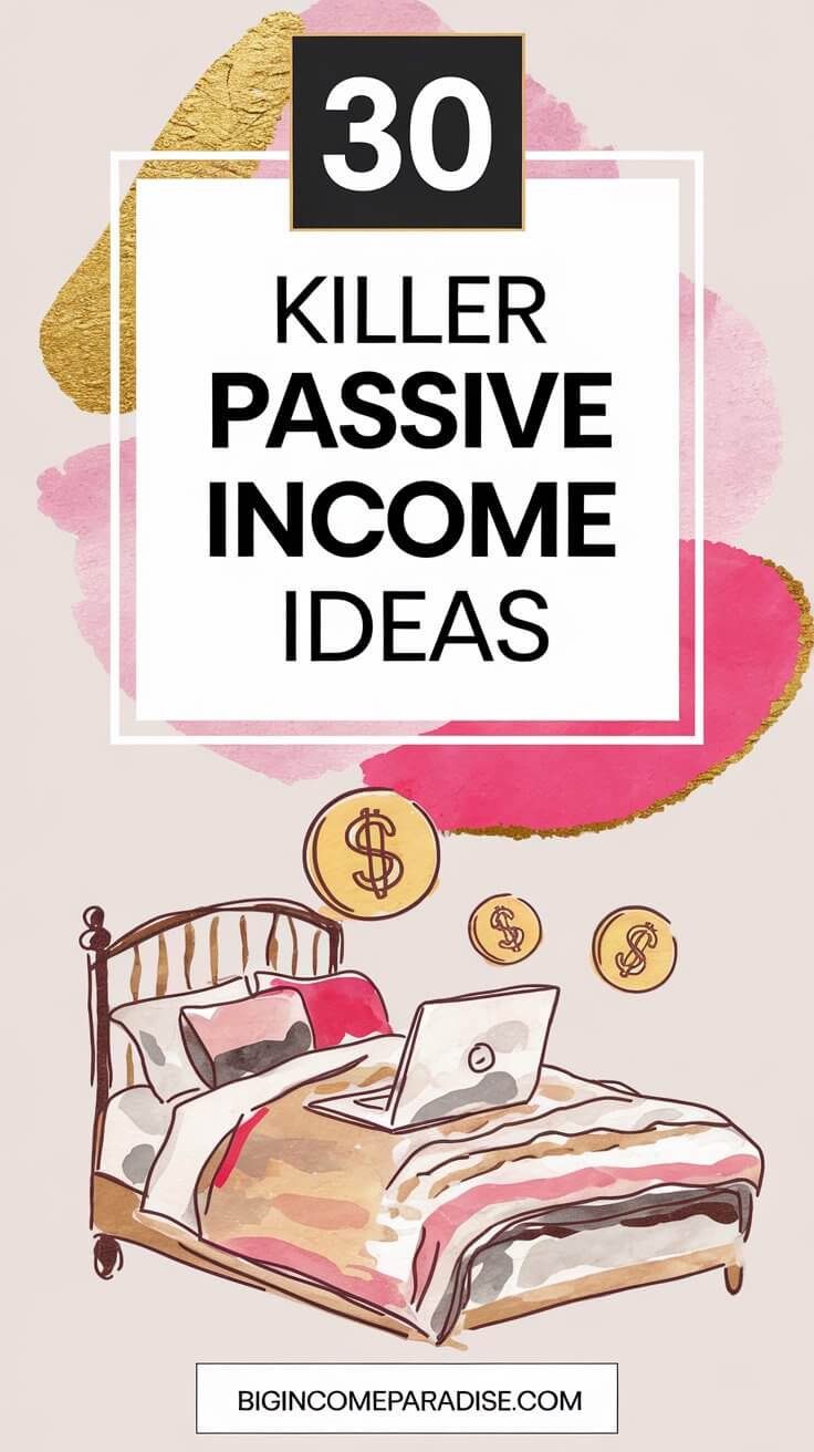 30 Passive Income Ideas To Make Money While You Sleep