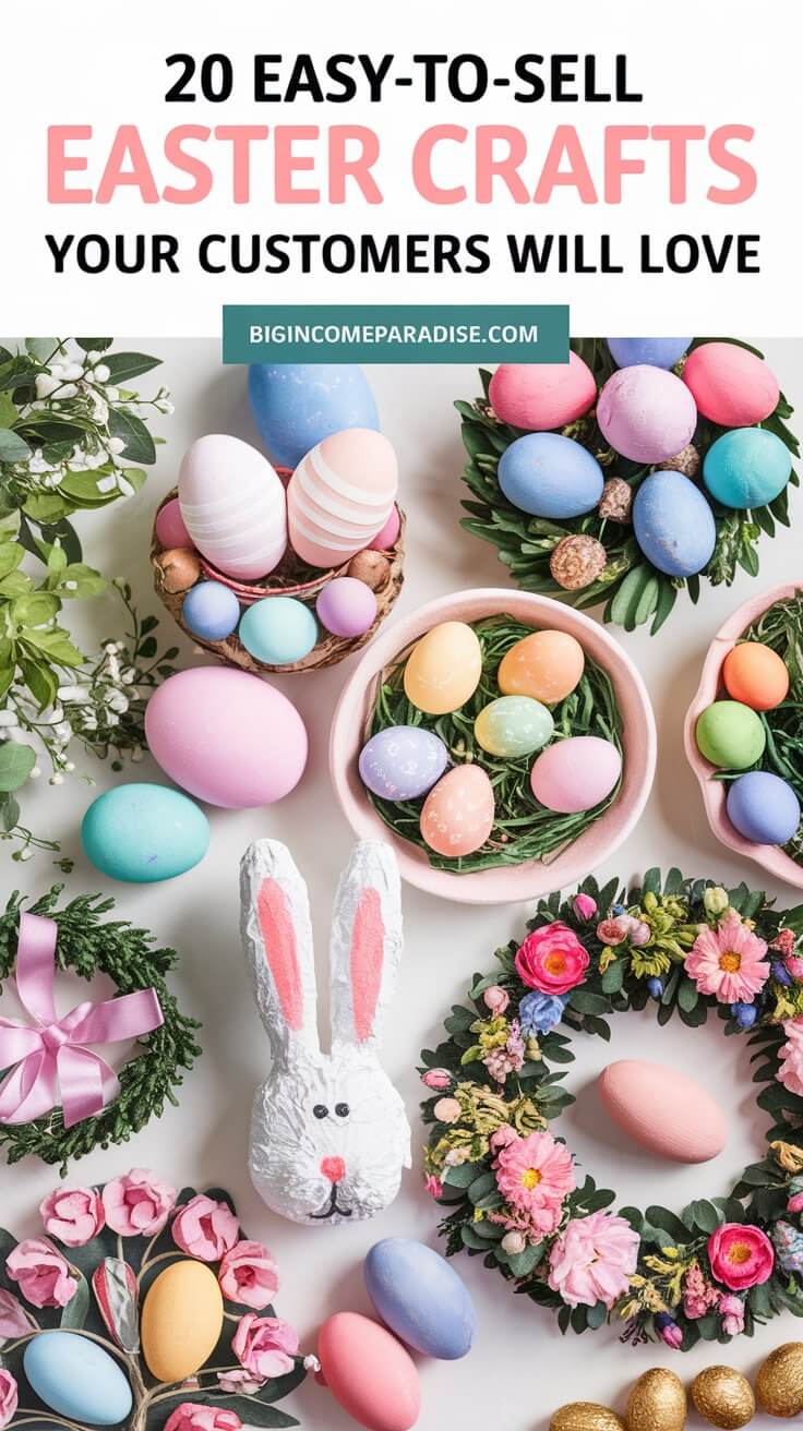 20 Stunning Easter Crafts To Sell That Customers Will Love