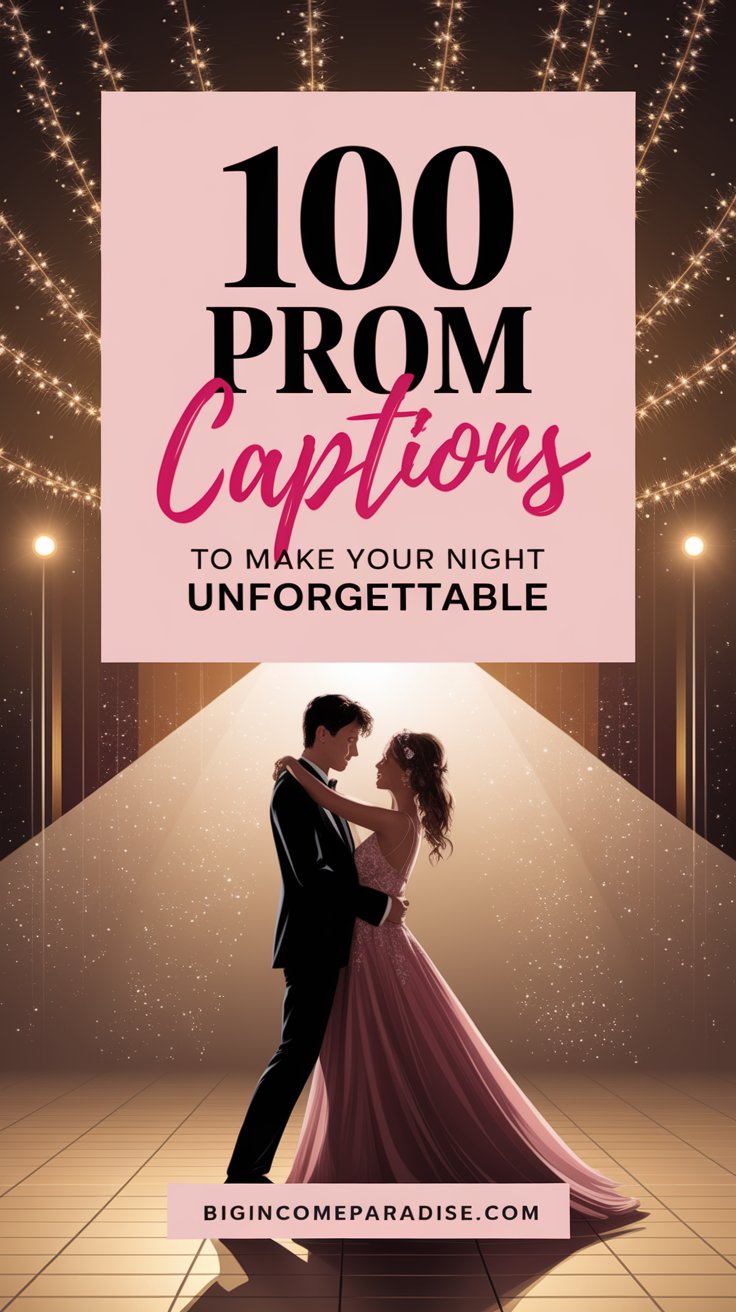 100 Prom Captions That Will Make Your Night Unforgettable