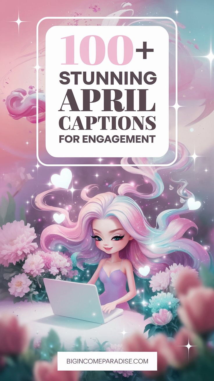 100+ Stunning April Captions To Boost Your Engagement