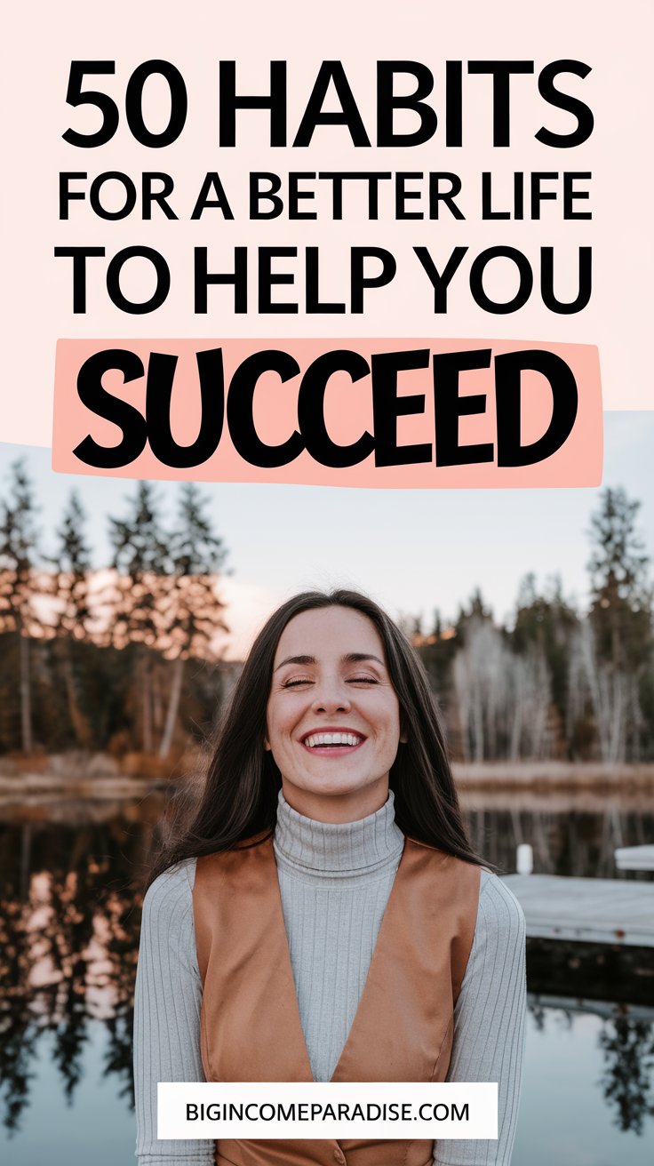 50 Habits For A Better Life That Successful People Swear By