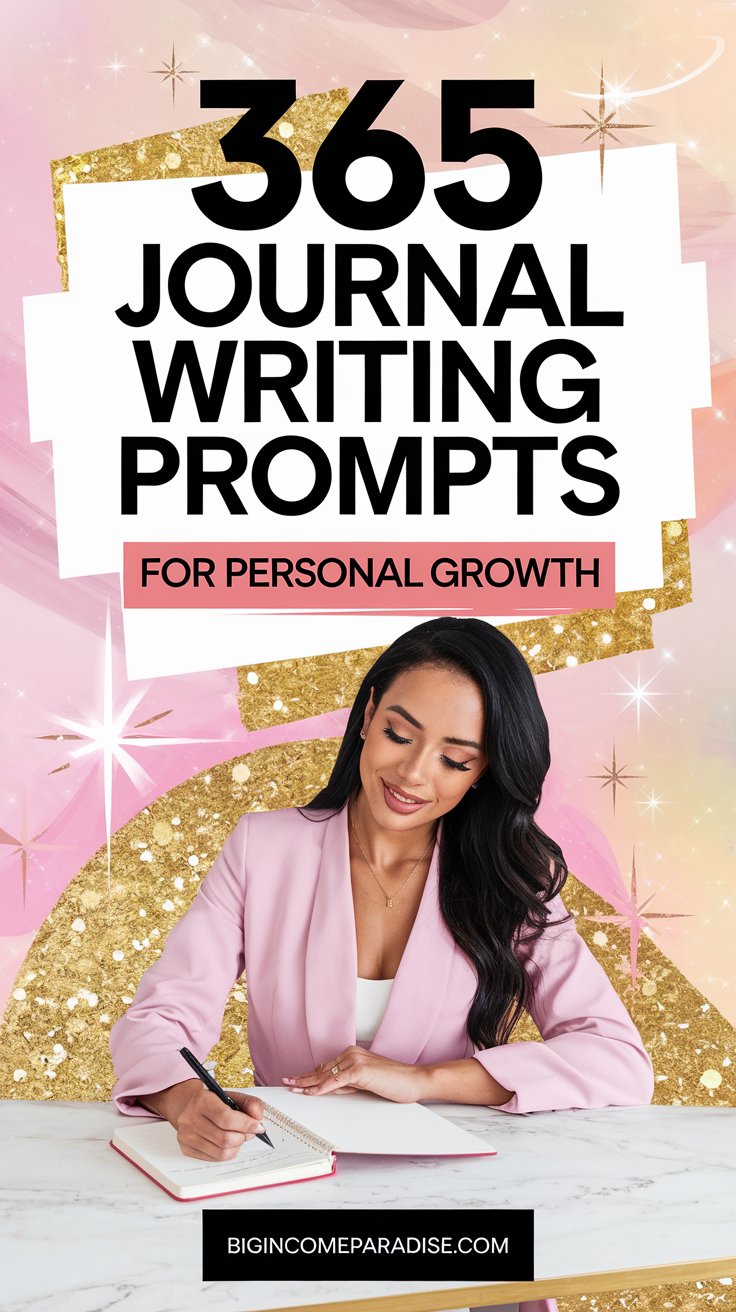 365 Killer Journal Writing Prompts For Personal Growth