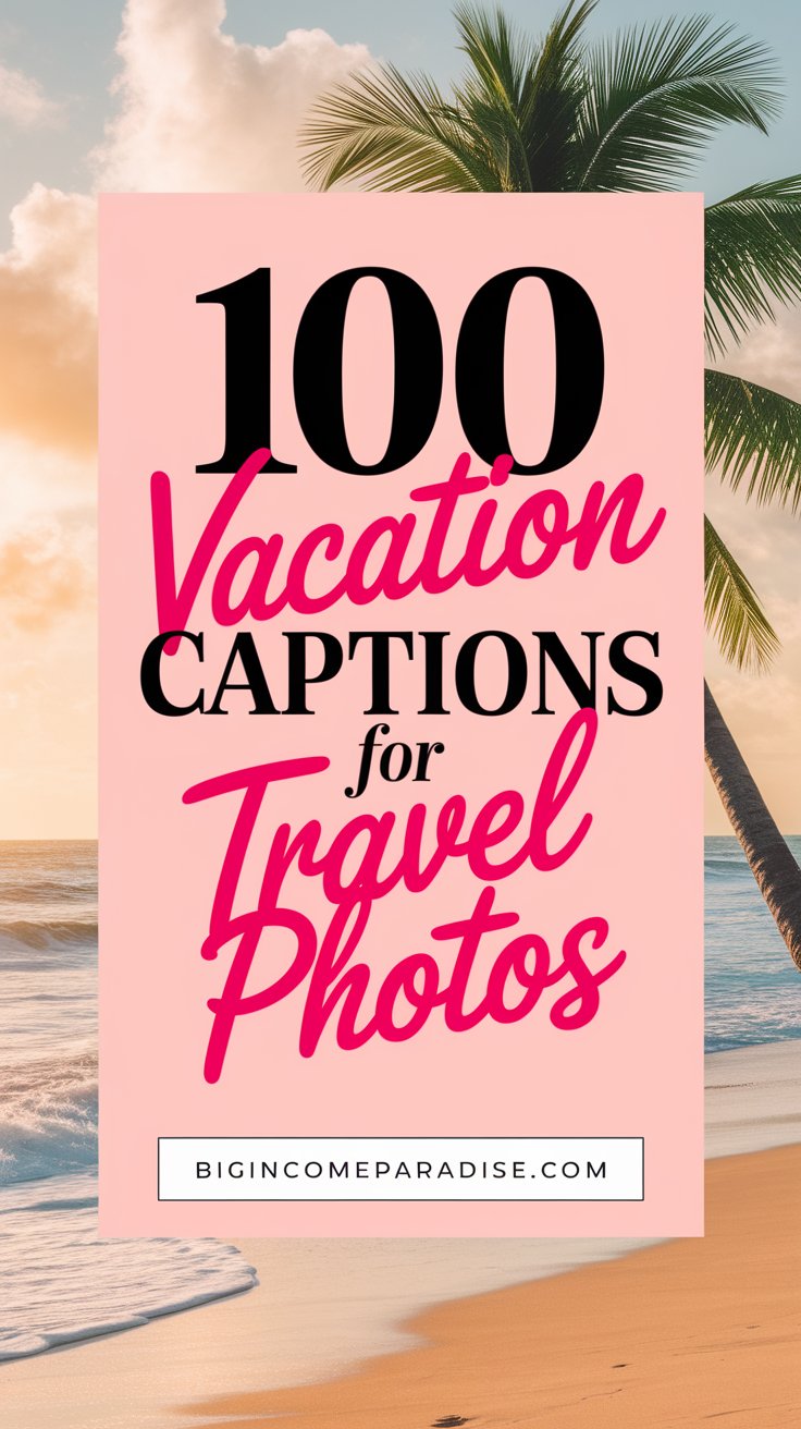 100 Vacation Captions That Will Make Your Travel Photos Stand Out