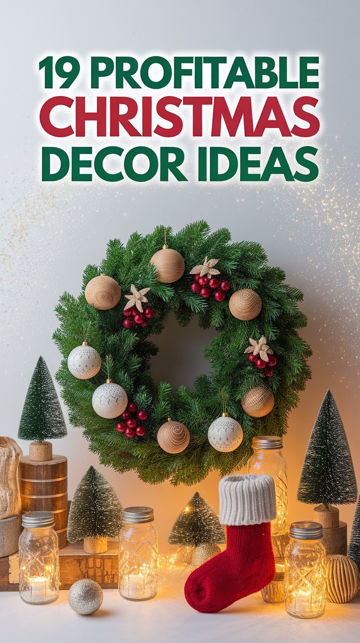 19 Profitable Christmas Decor Ideas You Can Make And Sell